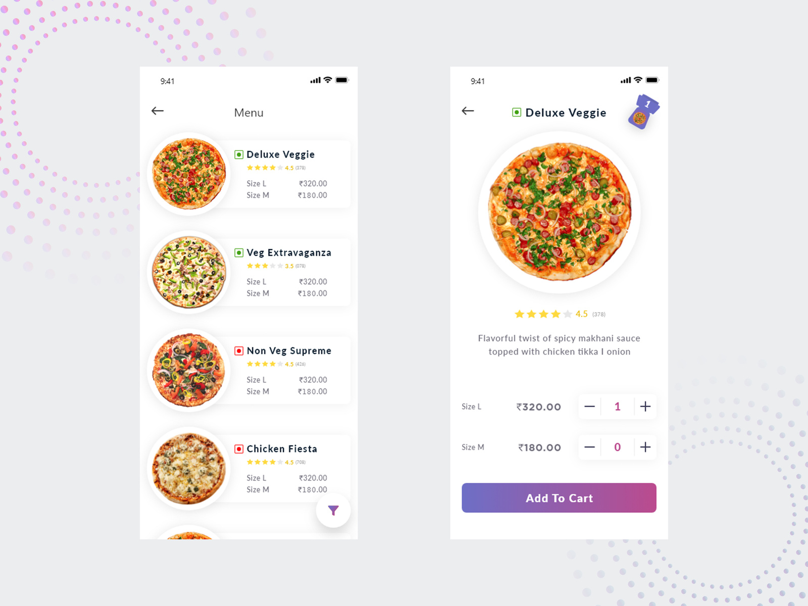Pizza_Menu by Pavan Kumar on Dribbble