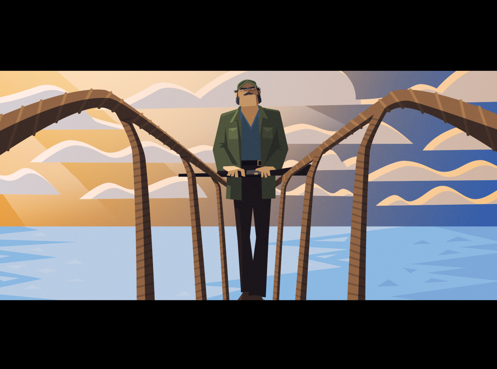 JAWS | QUINT | SHARK HUNTING by Brett Underhill on Dribbble