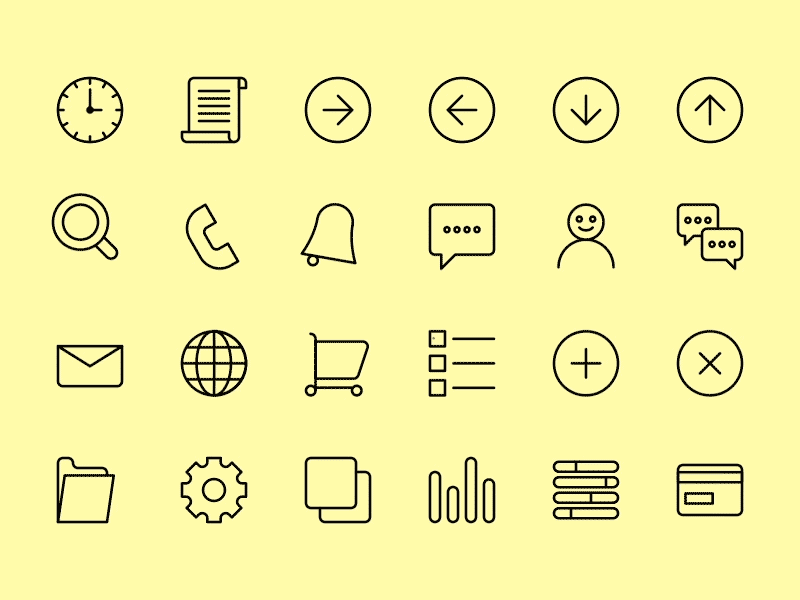 Line icons pack by Eden Raymond on Dribbble