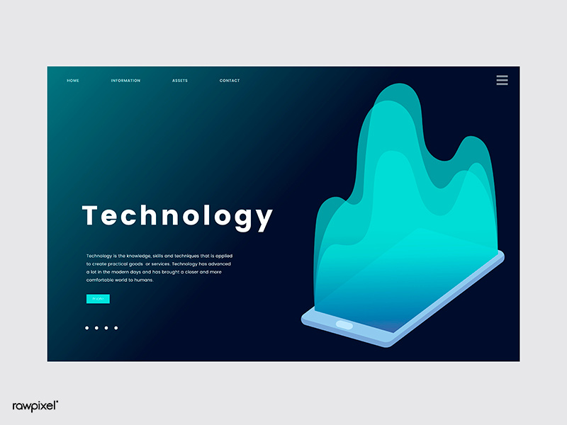 Webtemplate by juju. for rawpixel on Dribbble