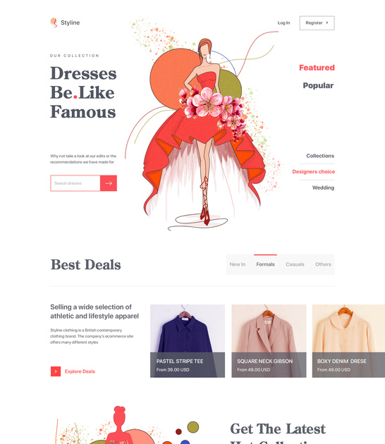 Clothing Store Web UI by Zuairia on Dribbble