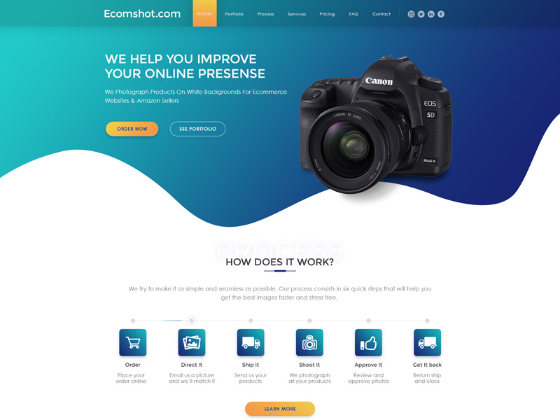 Product Photography Website by Jhon Bolanos on Dribbble
