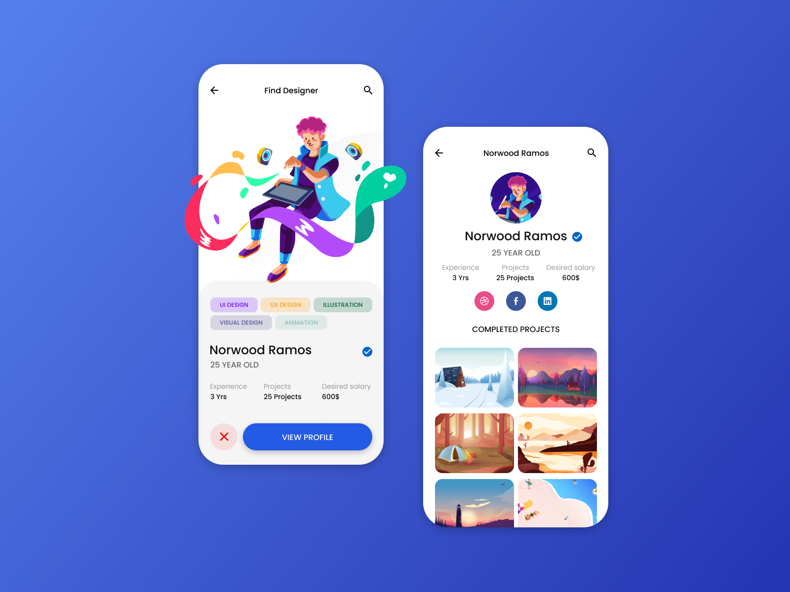 Daily UI 05 - User Profile by Tien Huong 🔥 on Dribbble