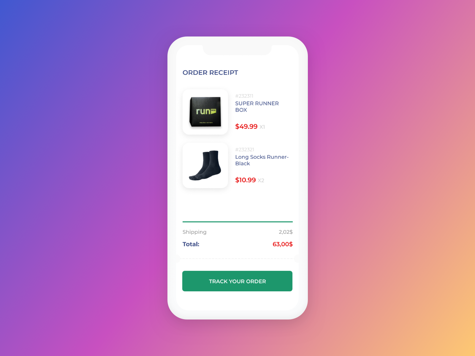 Daily UI 015 - Email Receipt by Tien Huong 🔥 on Dribbble