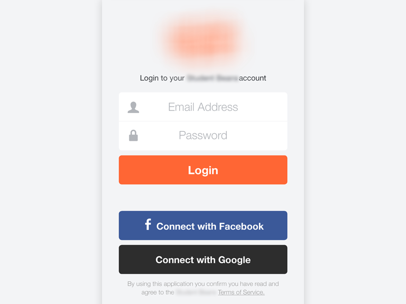 Login Form by Dan Blackman on Dribbble