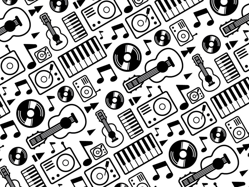 Music Pattern By Dan Blackman On Dribbble