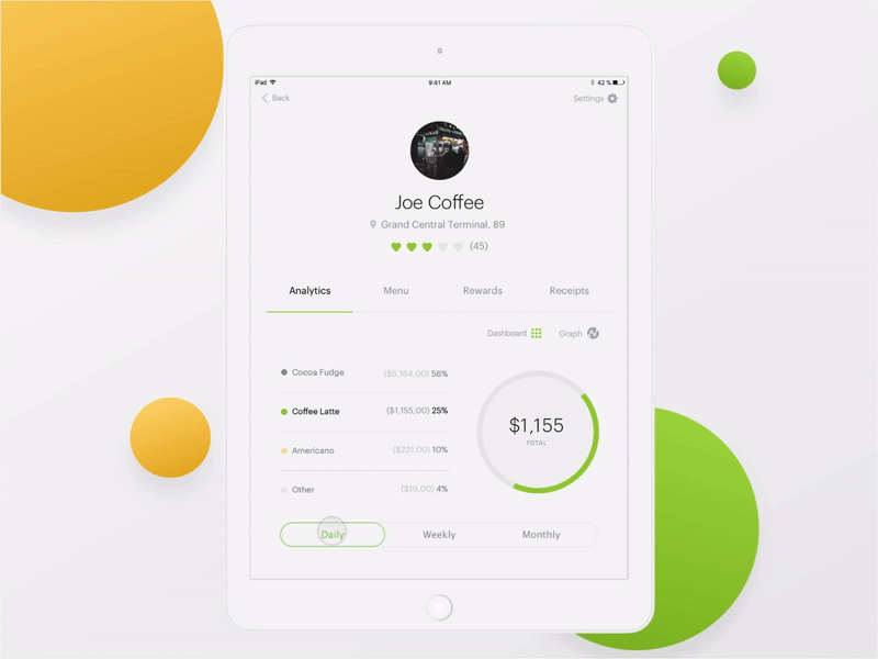 Ameen Chart Animation by eleken on Dribbble