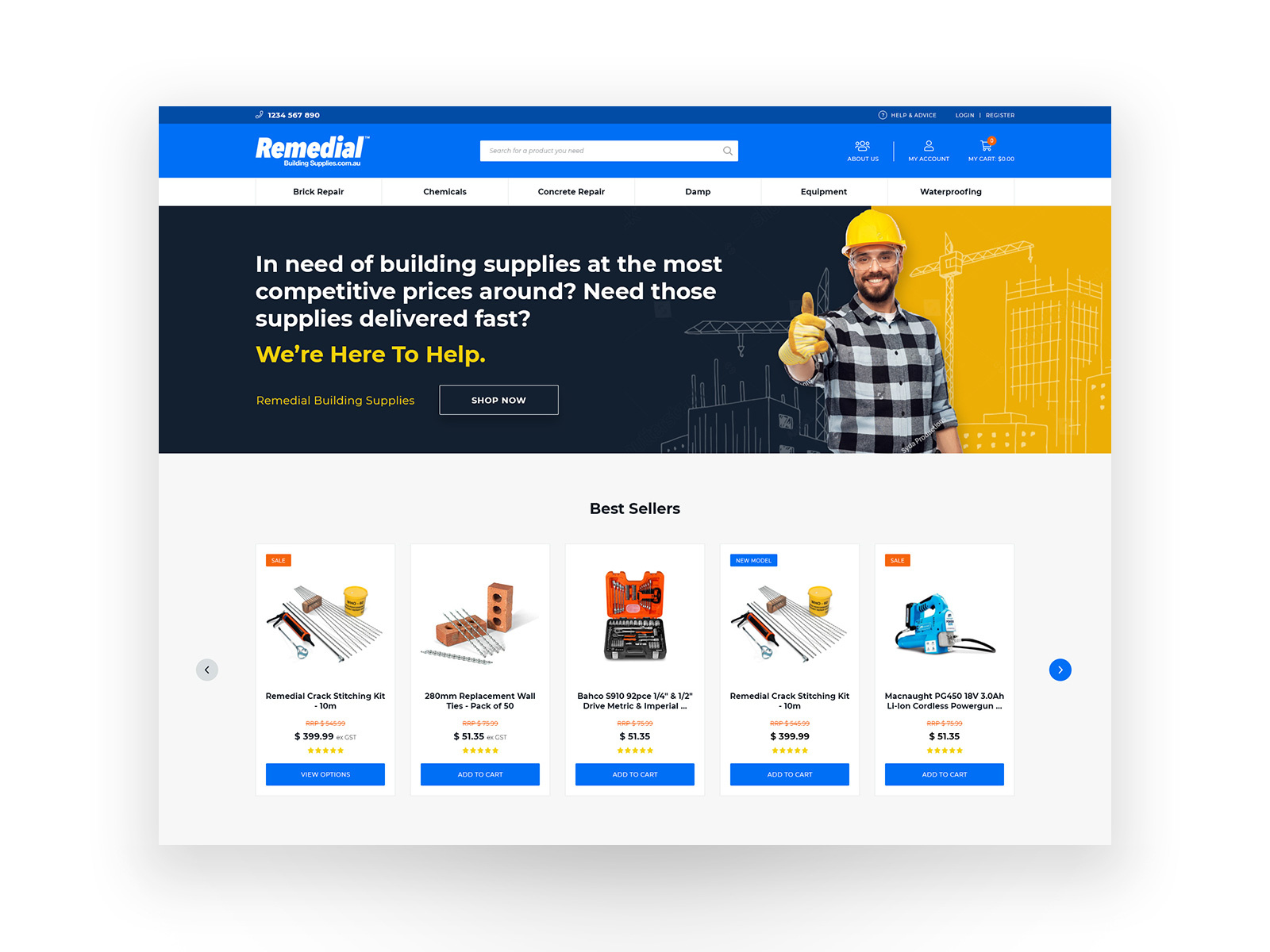 Remedial Building Supplies by Ivan Ignjatovic on Dribbble