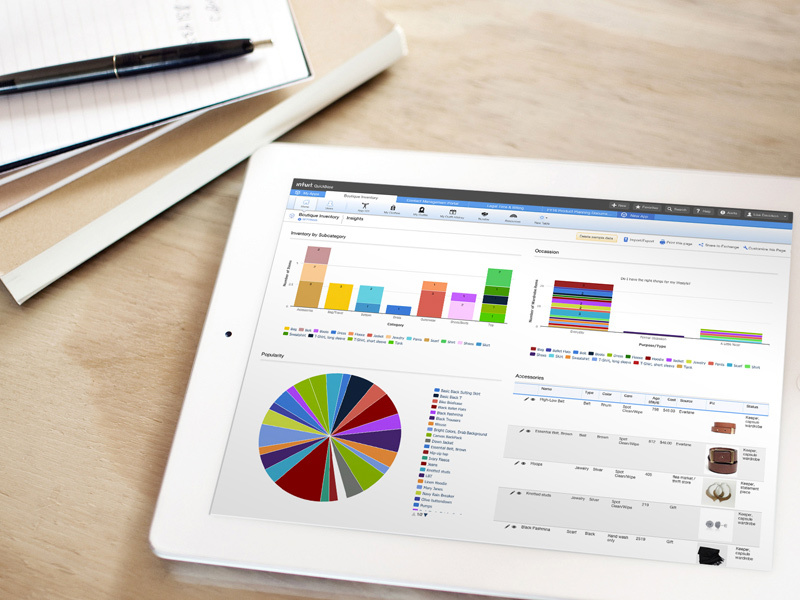 QuickBase Application, Wardrobe Insights by Lisa on Dribbble