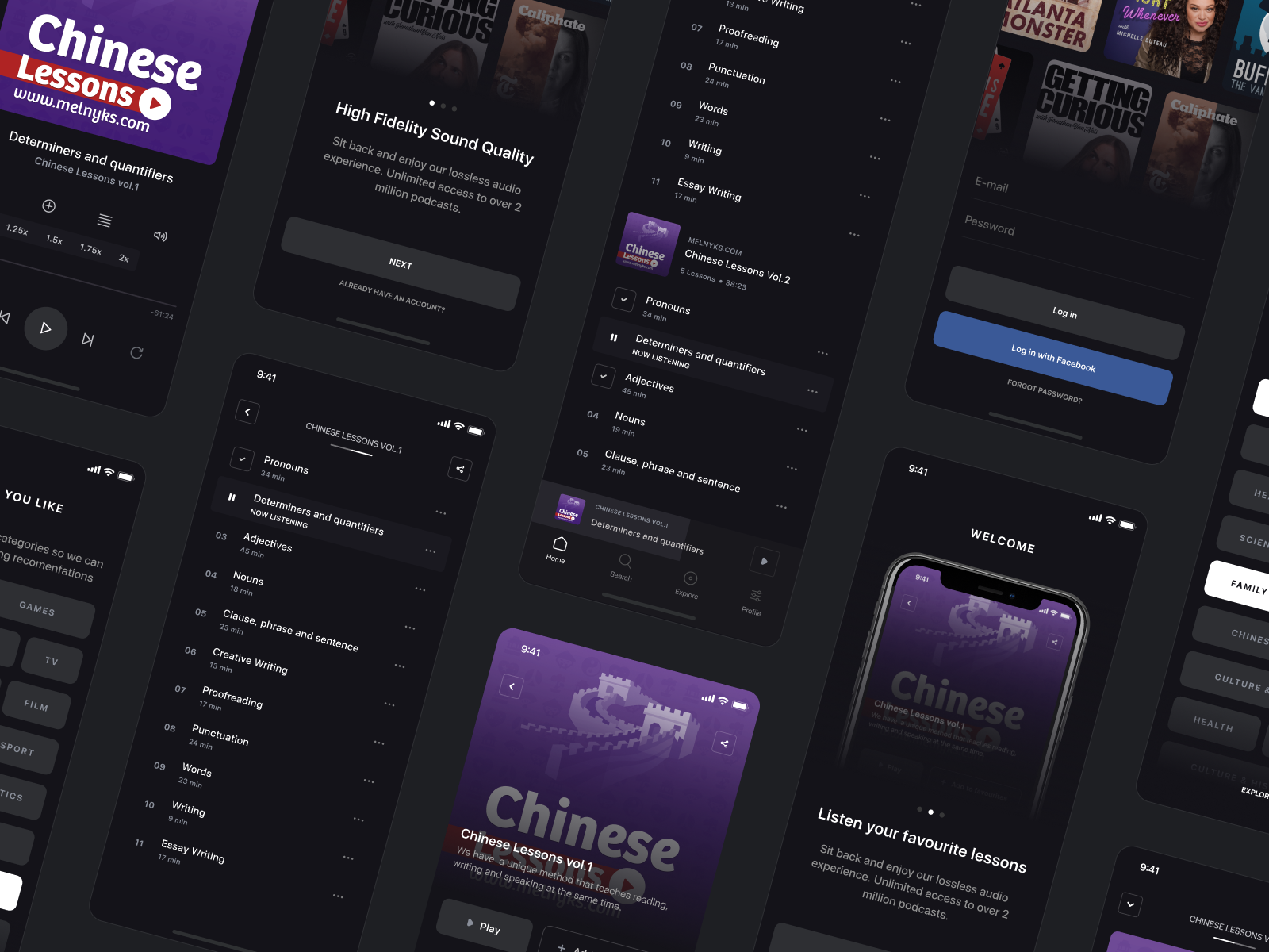Streaming Podcast app. by Eugene Reuka on Dribbble