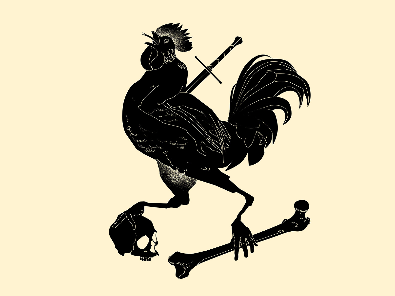 Rooster Skeleton