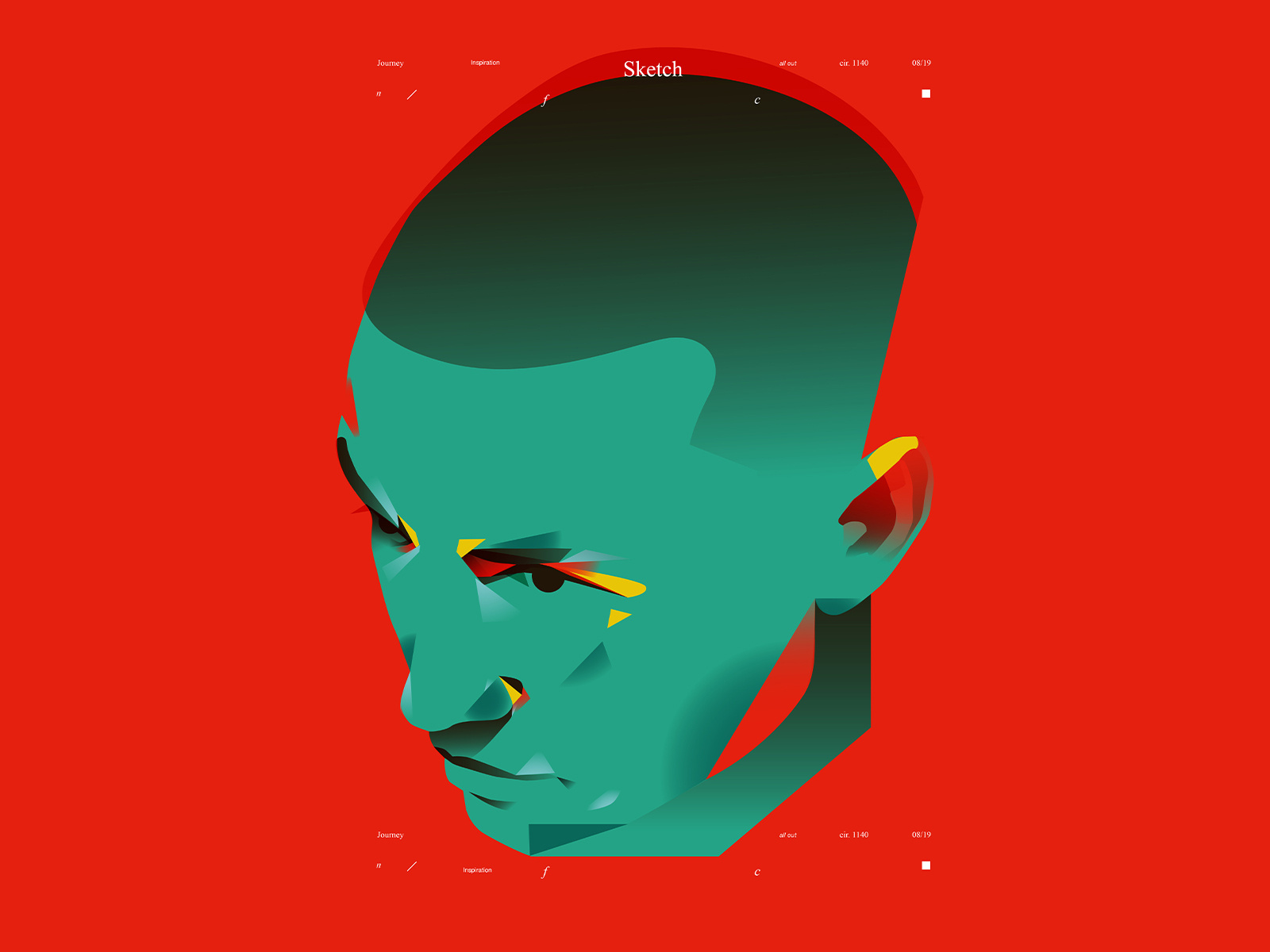 Flying head by Rokas Aleliunas on Dribbble