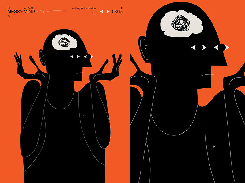 Messy mind by Rokas Aleliunas on Dribbble