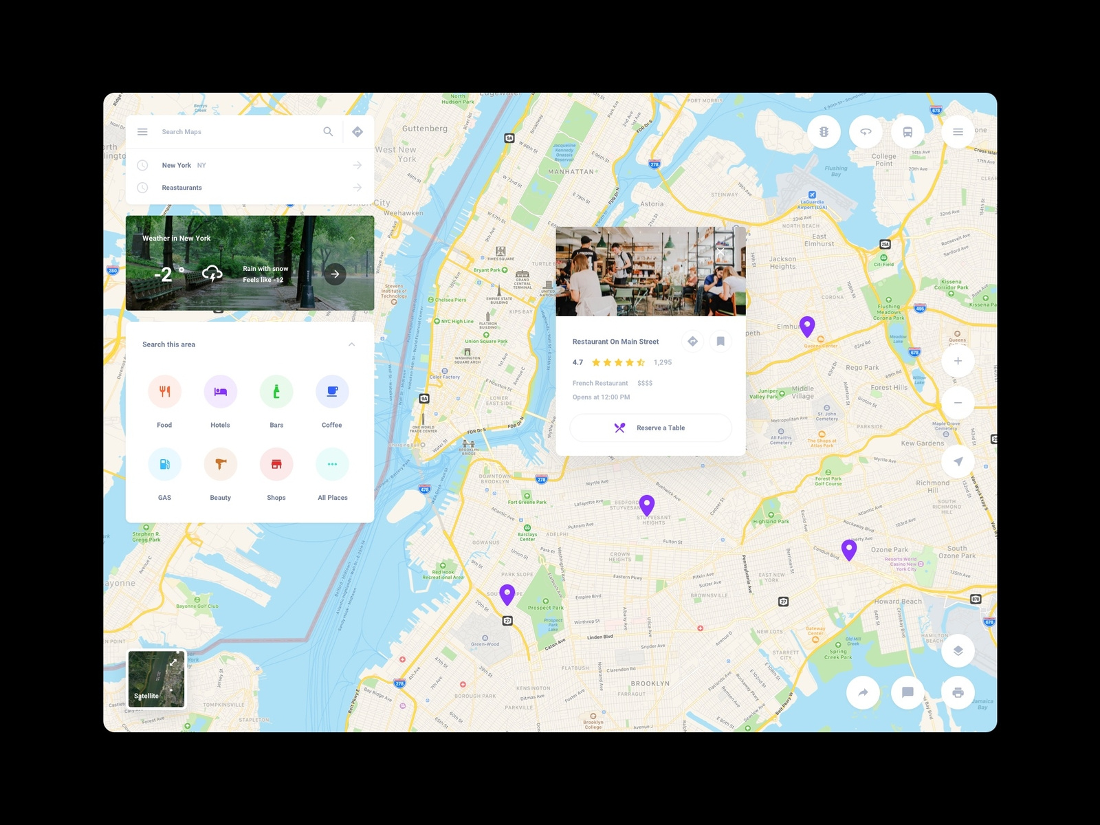 Maps Service Dashboard by Live Spline.one on Dribbble