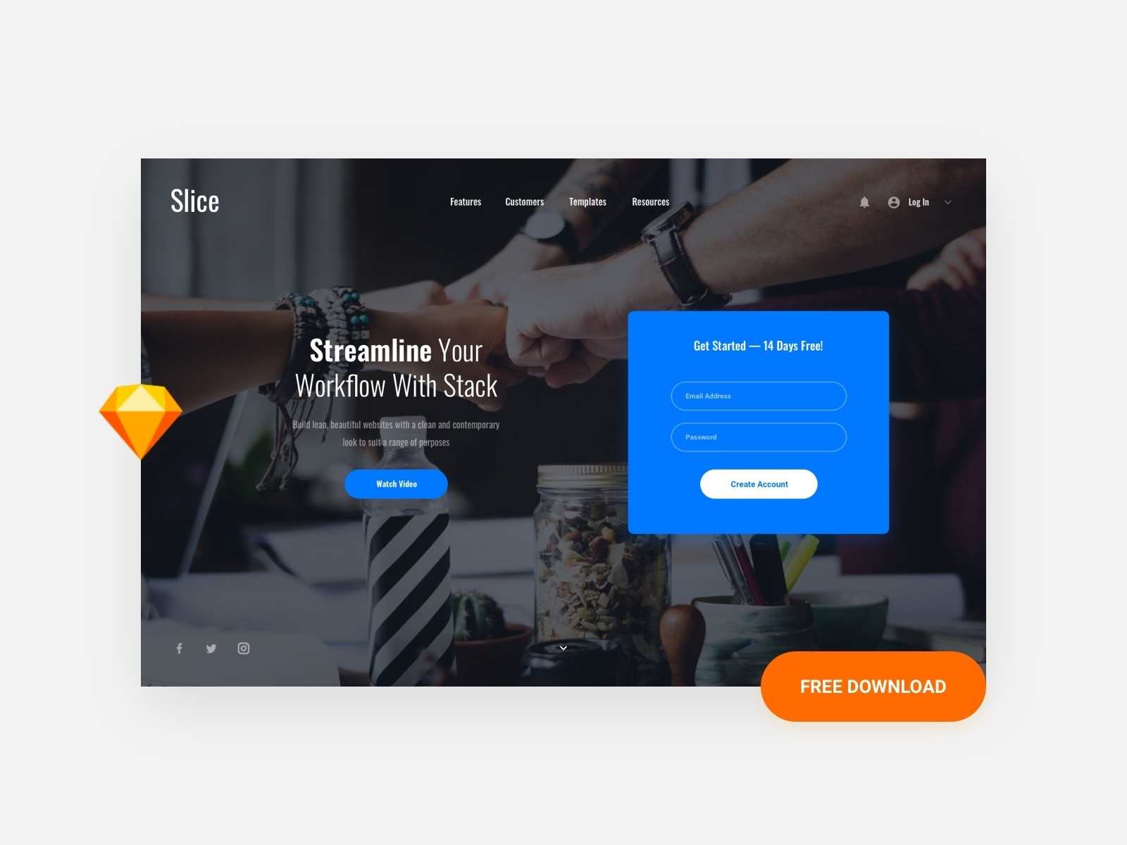 Free Hero Template by Live Spline.one on Dribbble