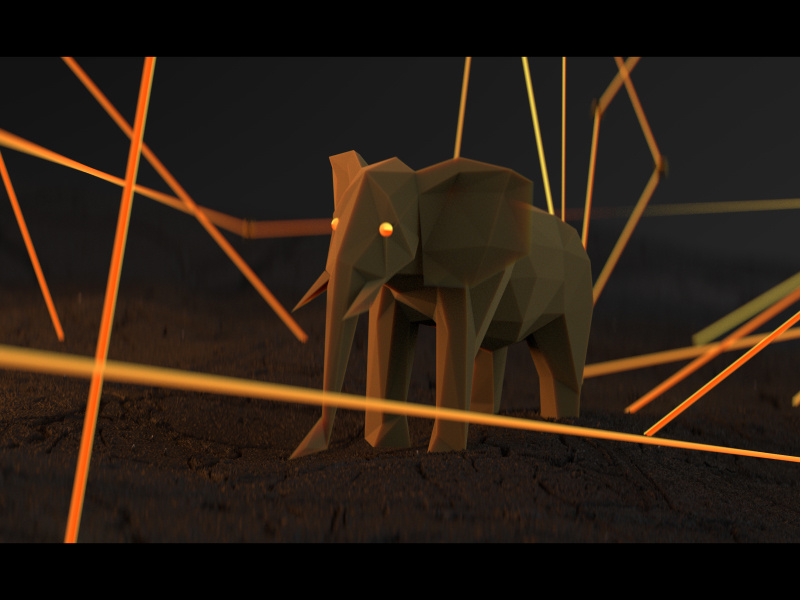 LowPoly Elephant by NelluFly on Dribbble