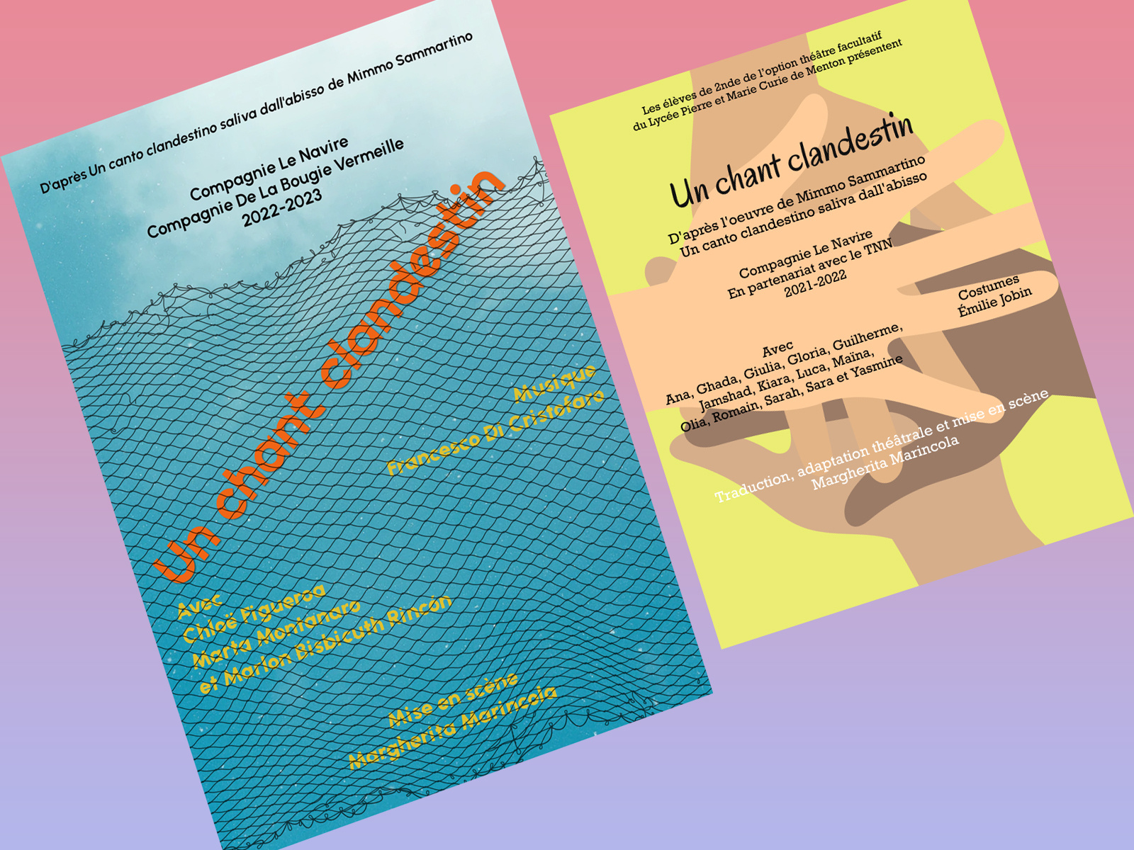 Poster for a French play by Edwin David Sam on Dribbble