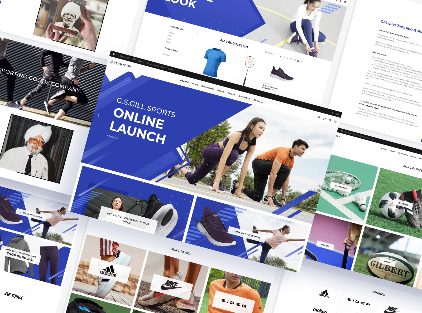 G.S.Gill Sports Website by Victor Nguyen on Dribbble