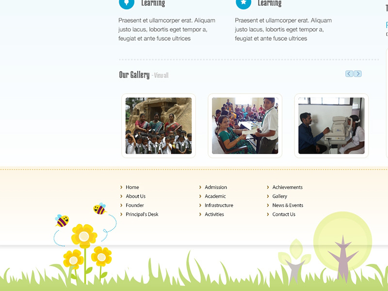Kids website Footer Design by Kaliraj on Dribbble