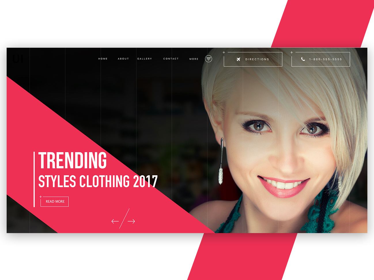Website header by Kaliraj on Dribbble