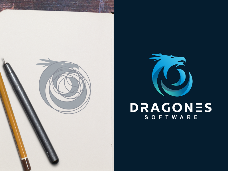 Dragon software logo concept 1 by Marco Jimenez on Dribbble