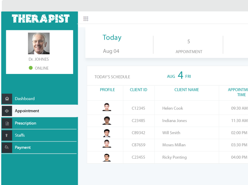 Therapist Web Application by Smily Raichel on Dribbble