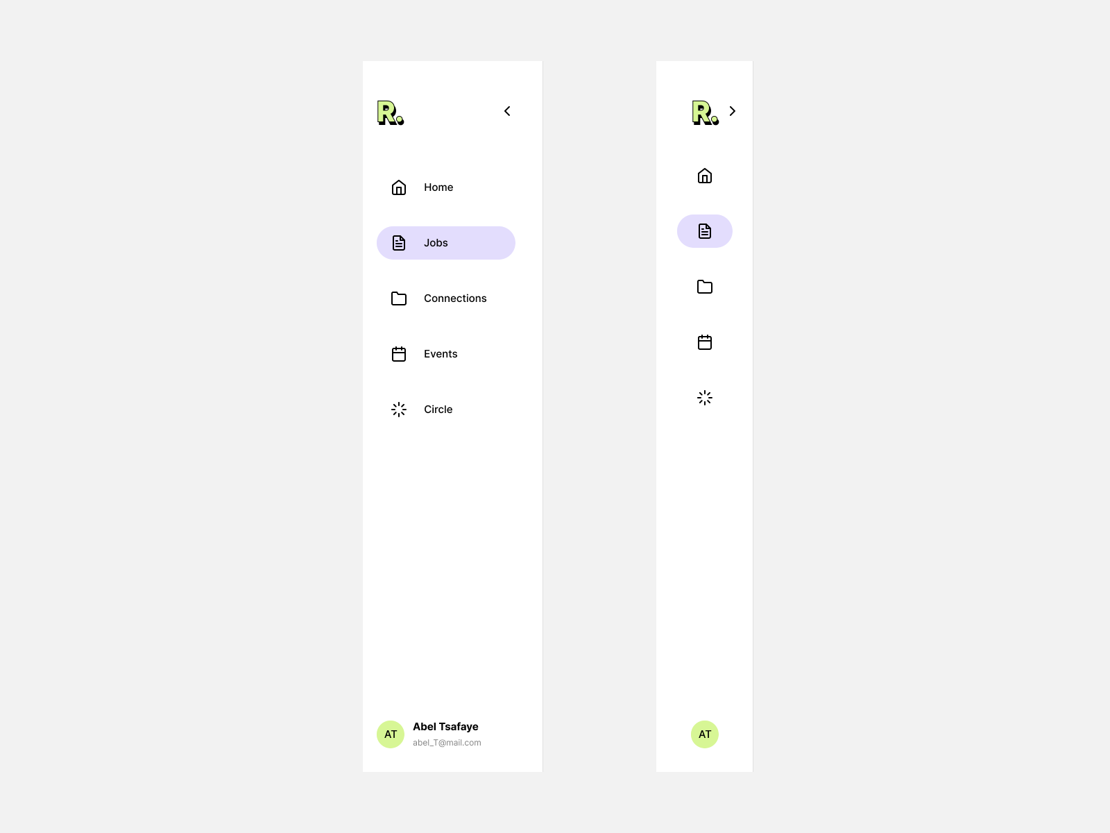 Navigation bar (Navbar) by masternano on Dribbble