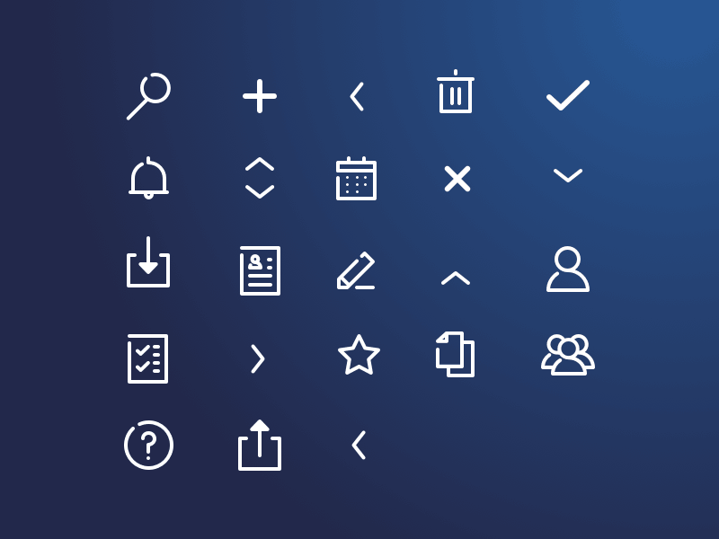CV Icon Set by Ângela Gonçalves for HYP on Dribbble