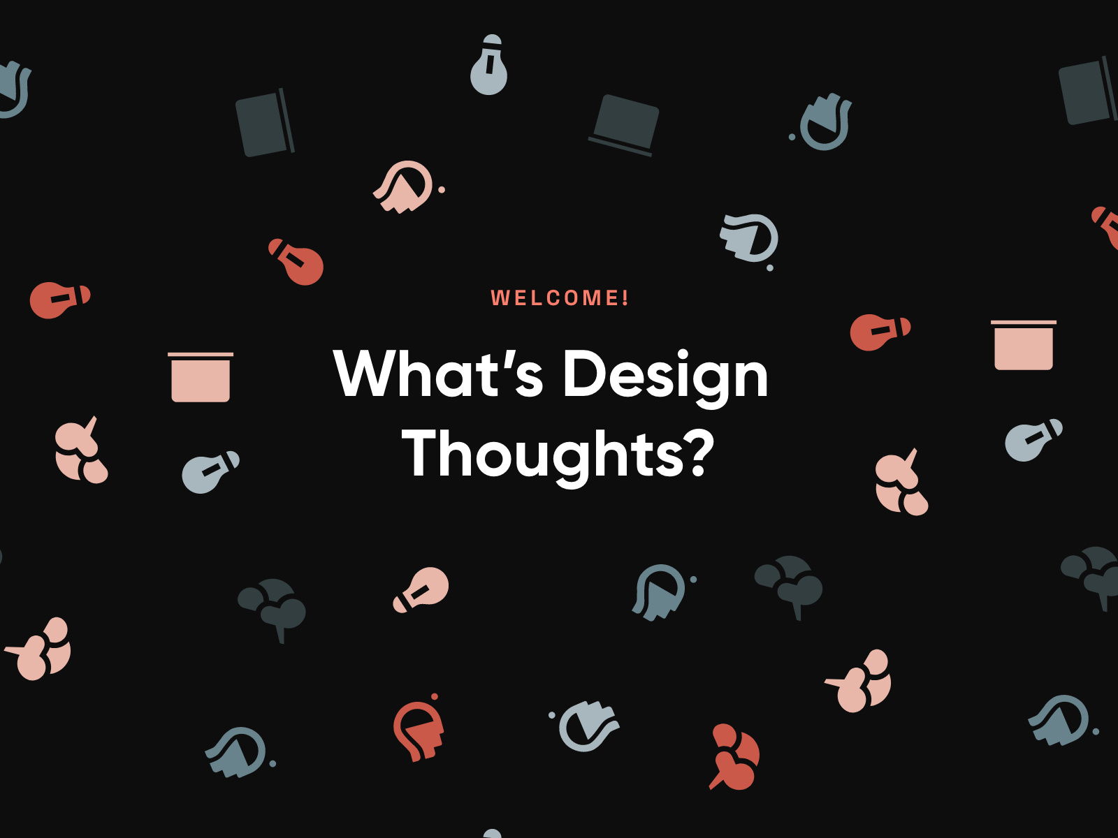 Design Thoughts Confetti Pattern by Jake Yard on Dribbble