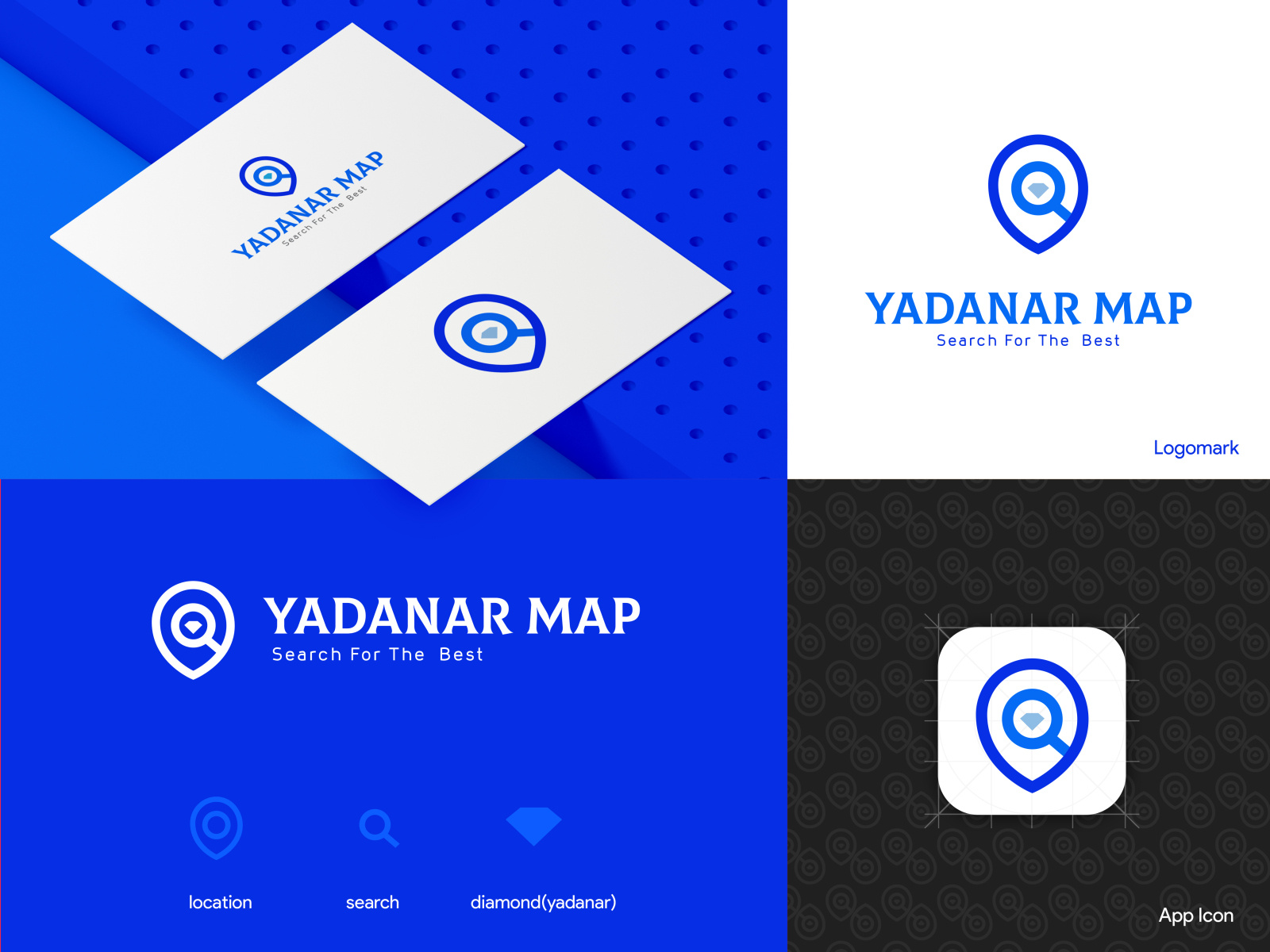 Yadanar Map Logo by YE YAN on Dribbble