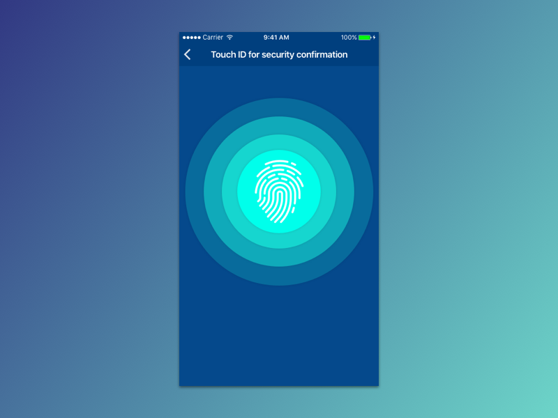 Touch ID - UI by Vanessa on Dribbble