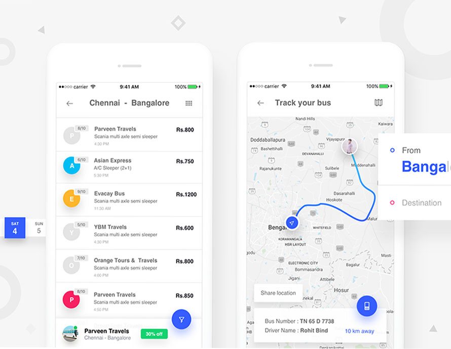 Track Location - Mobile app design by iGnovate solutions on Dribbble