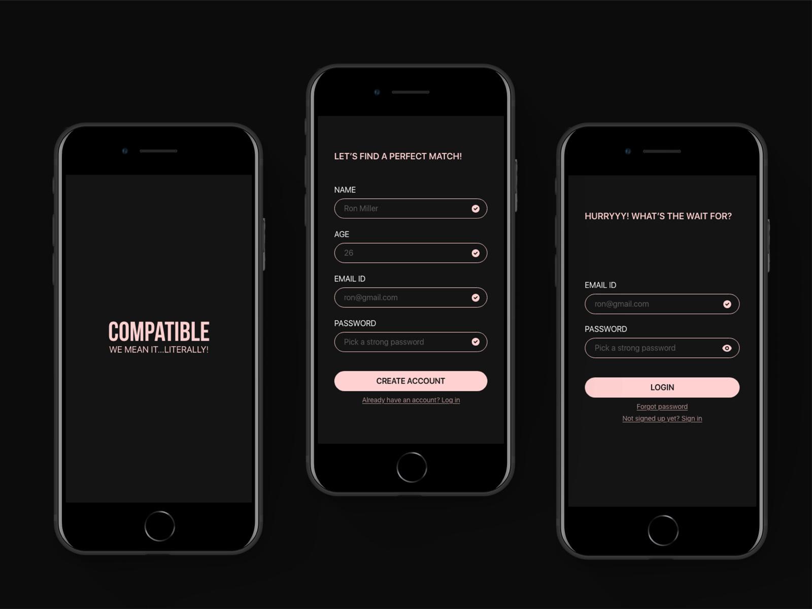 Daily UI #001 - Sign Up by Aditi Goyal on Dribbble
