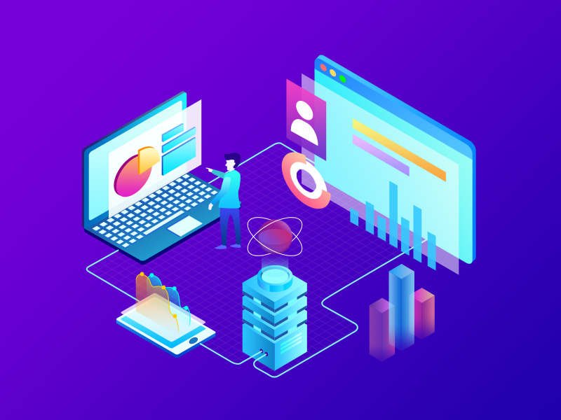 Data visualization illustrations by JiamingShao on Dribbble