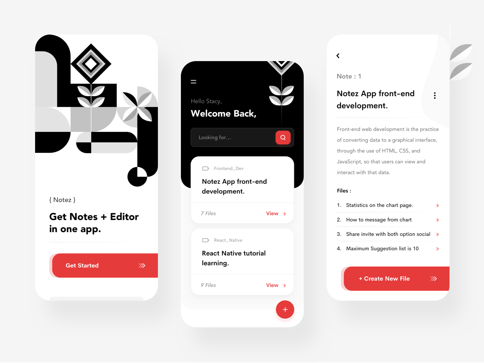 Notes+Editor App by Praveen N on Dribbble