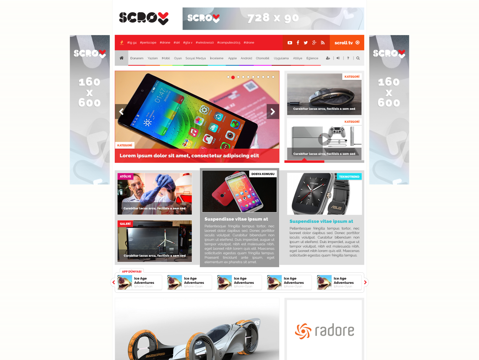 Scroll UX / UI Design by Ekrem Köse on Dribbble