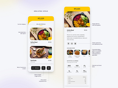 Paperless Menu App by Taylor Perrin on Dribbble