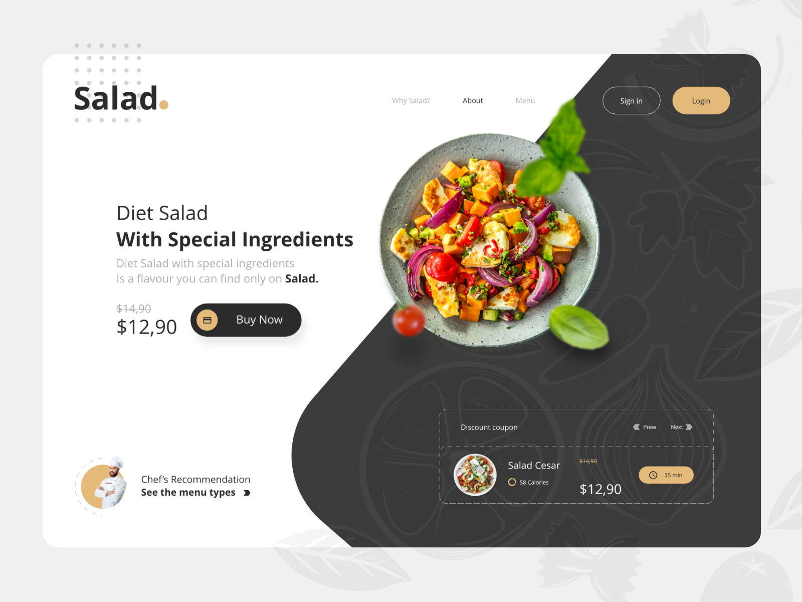 Food delivery Web Design by Dmytro Zakharov on Dribbble