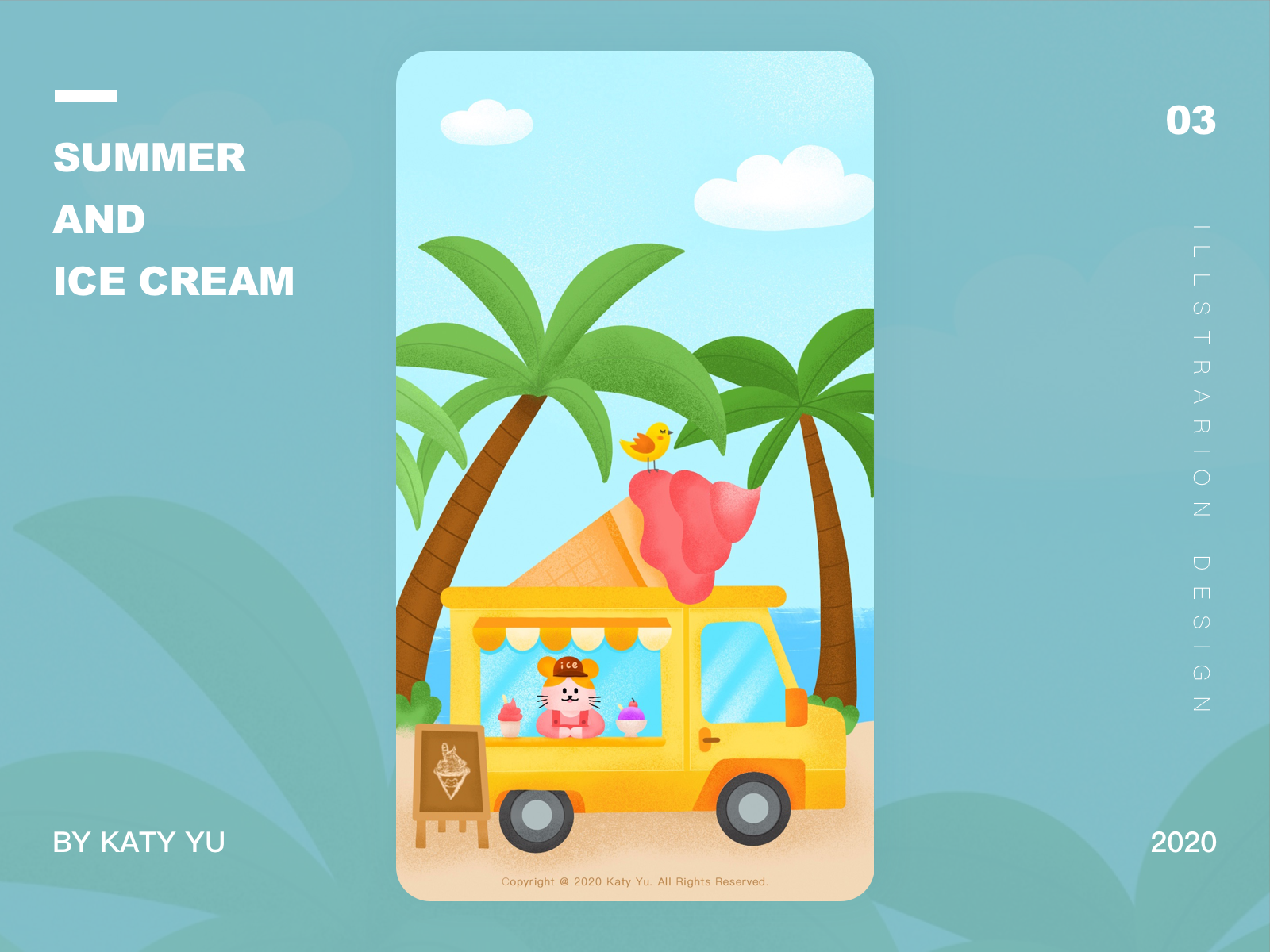 Summer and Ice Cream by Katy Yu on Dribbble
