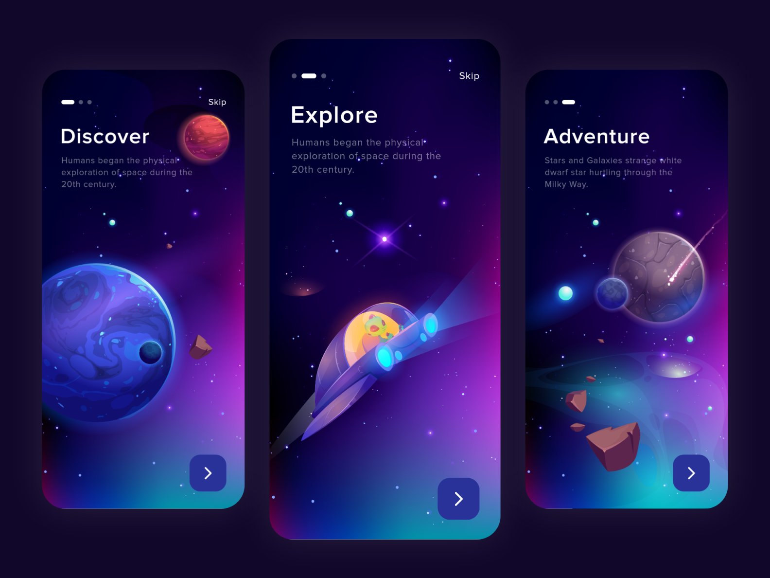 Free Universe App by vipin sharma on Dribbble