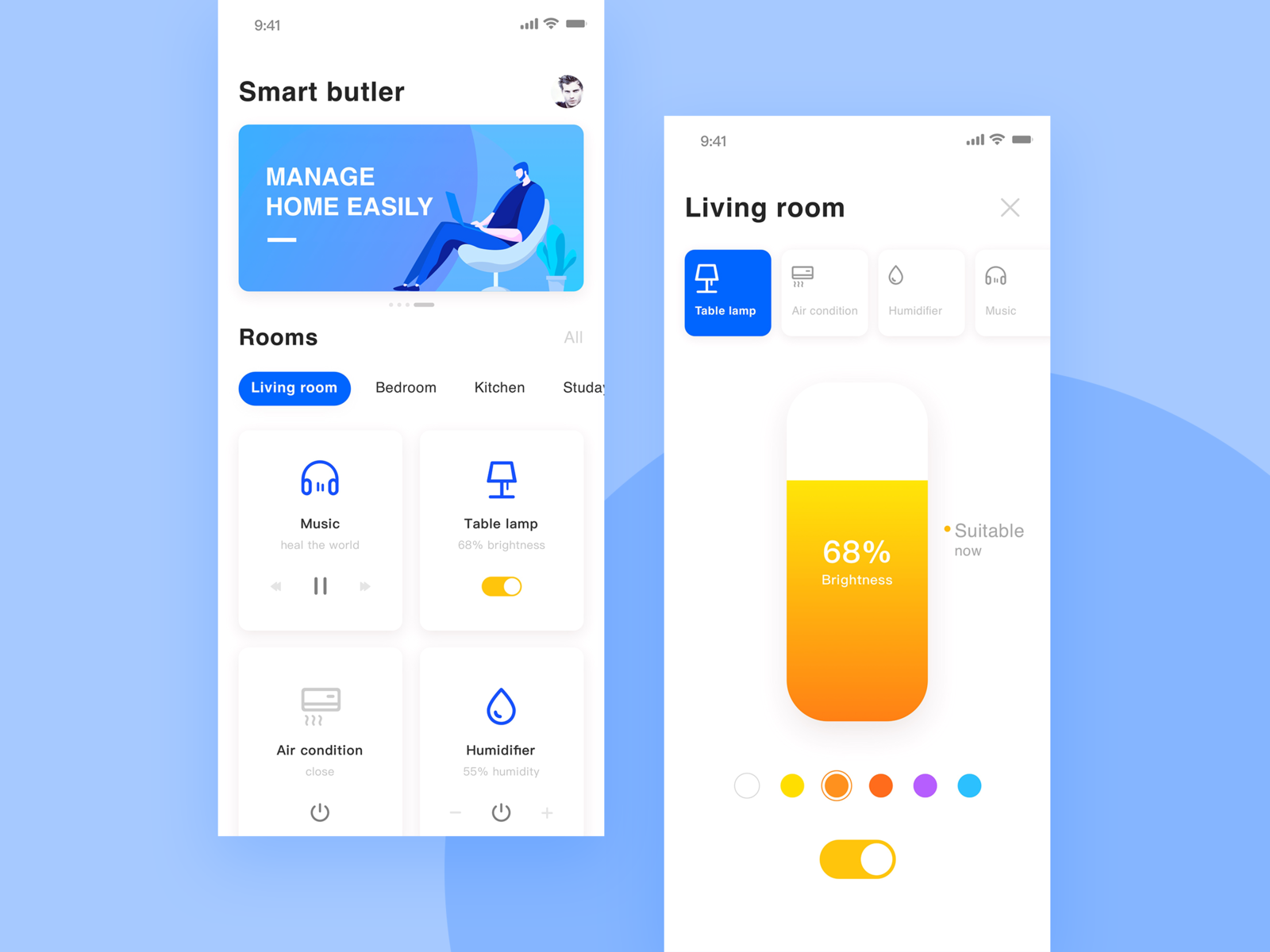 Smart home by 初夏Ruby on Dribbble