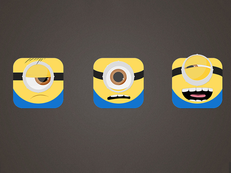 Minion Icon by Ivy Yakun Jin on Dribbble