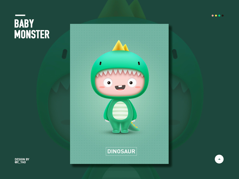 baby monster by C_YAO on Dribbble