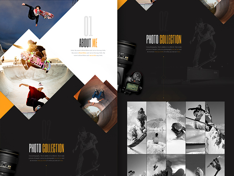 Portfolio Design by Brian Milner on Dribbble