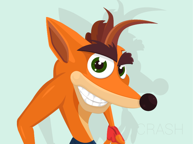 Crash Bandicoot by Remi Milleret on Dribbble