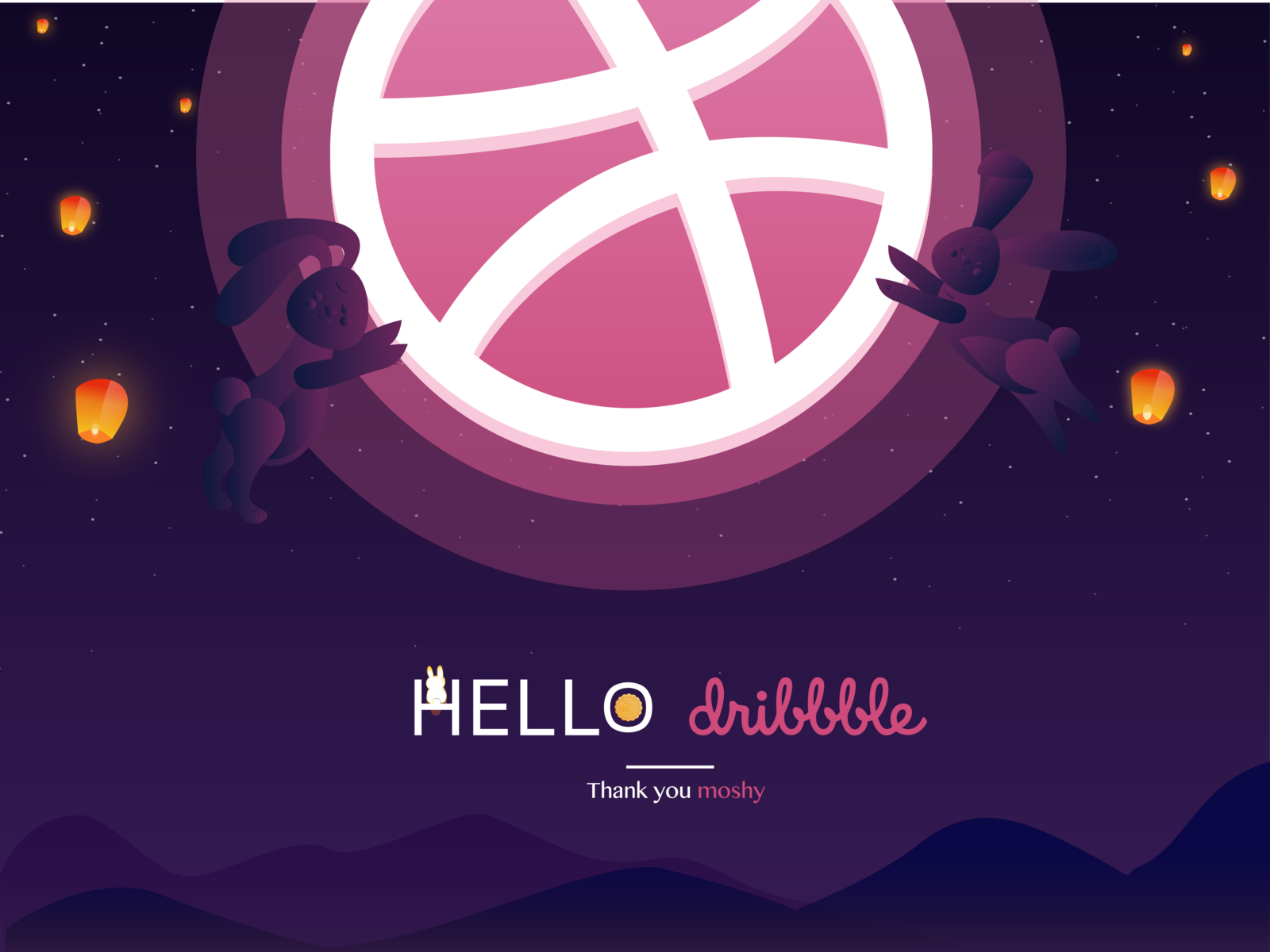 Hello Dribbble by Jenny Ji on Dribbble