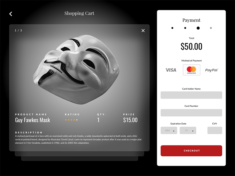 UI Challenge | Checkout Screen by Rajani Studio on Dribbble