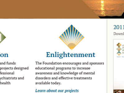 OPPF website design by Chris Kavinsky on Dribbble