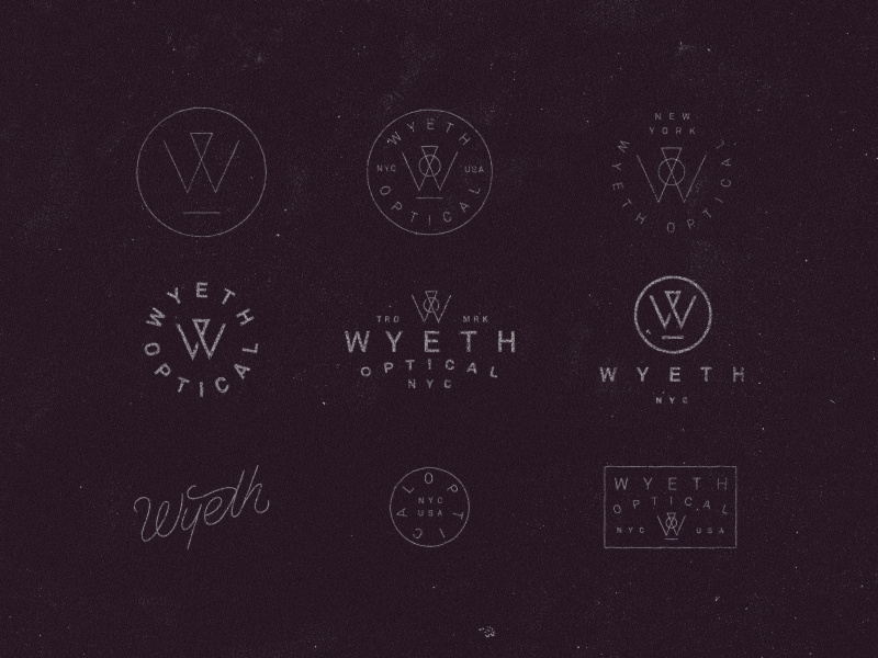 Wyeth Alt Logos by Justin Crutchley on Dribbble