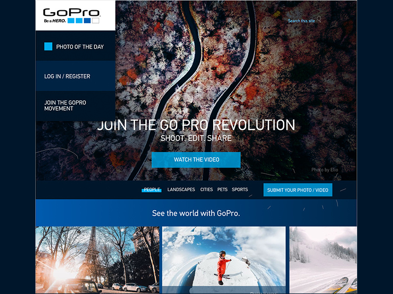 Gopro-redesign by Nikki Espartinez on Dribbble